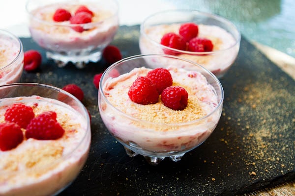 No Bake Raspberry Lemonade Cheesecakes - A Southern Fairytale